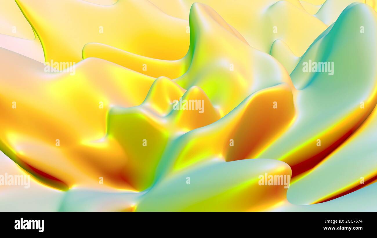 Color wave Digital design concept Business presentation Fluid art 3d ...