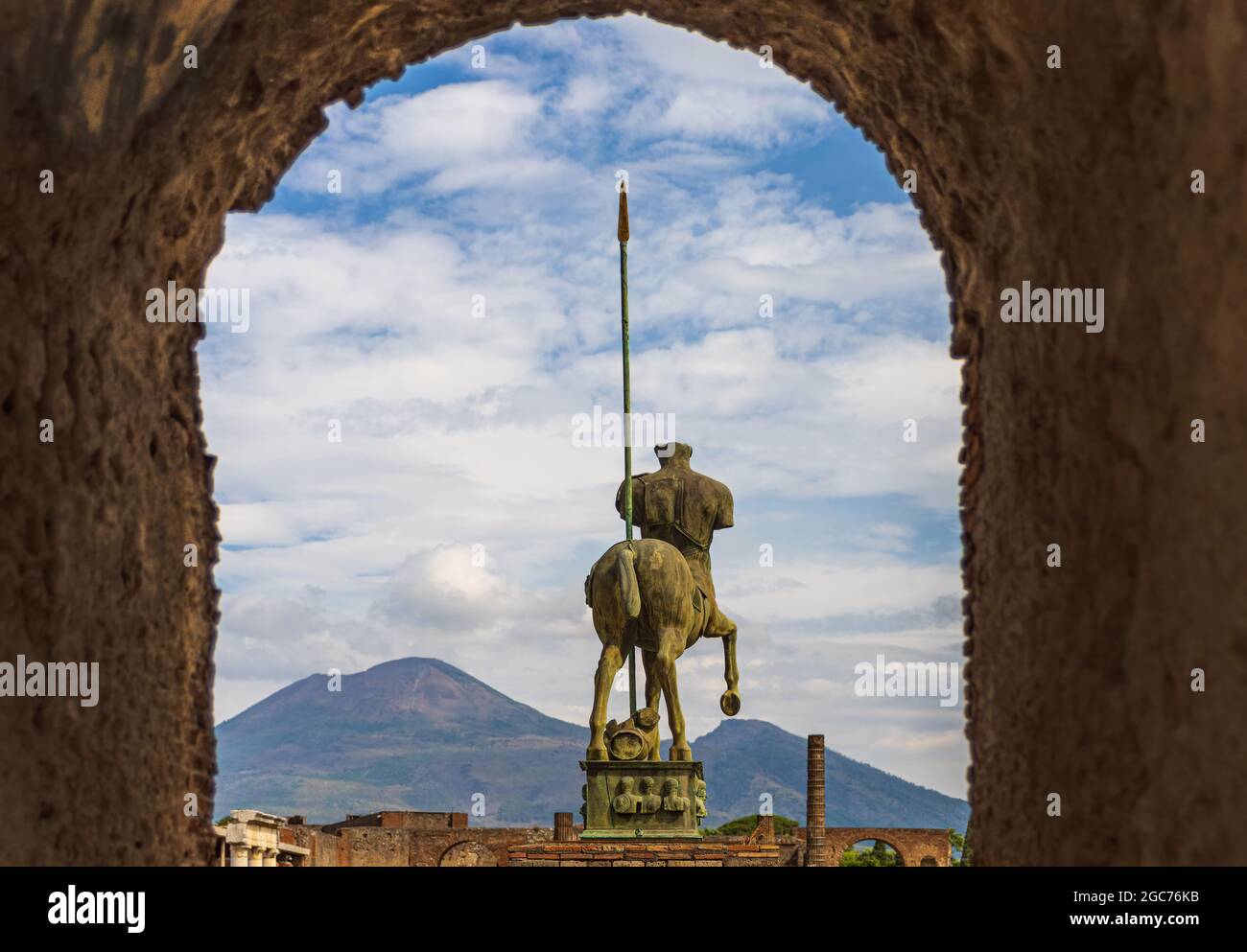Statue of the mythical Centaur by Igor Mitoraj at the Forum of the ...