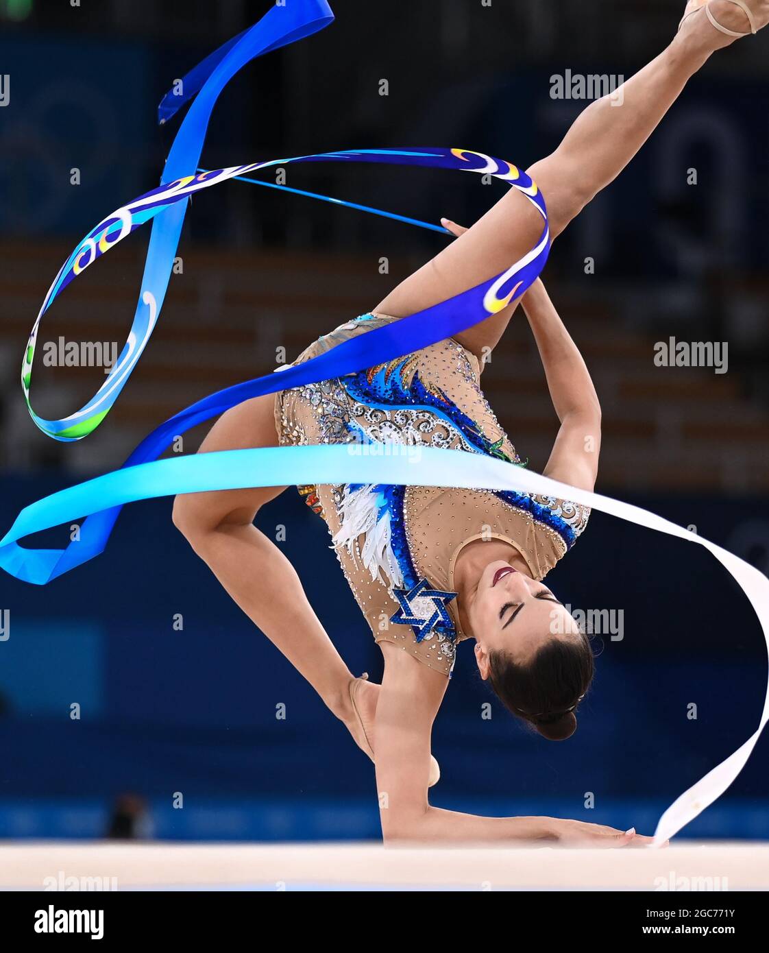 Tokyo, Japan. 7th Aug, 2021. Linoy Ashram of Israel competes during the ...