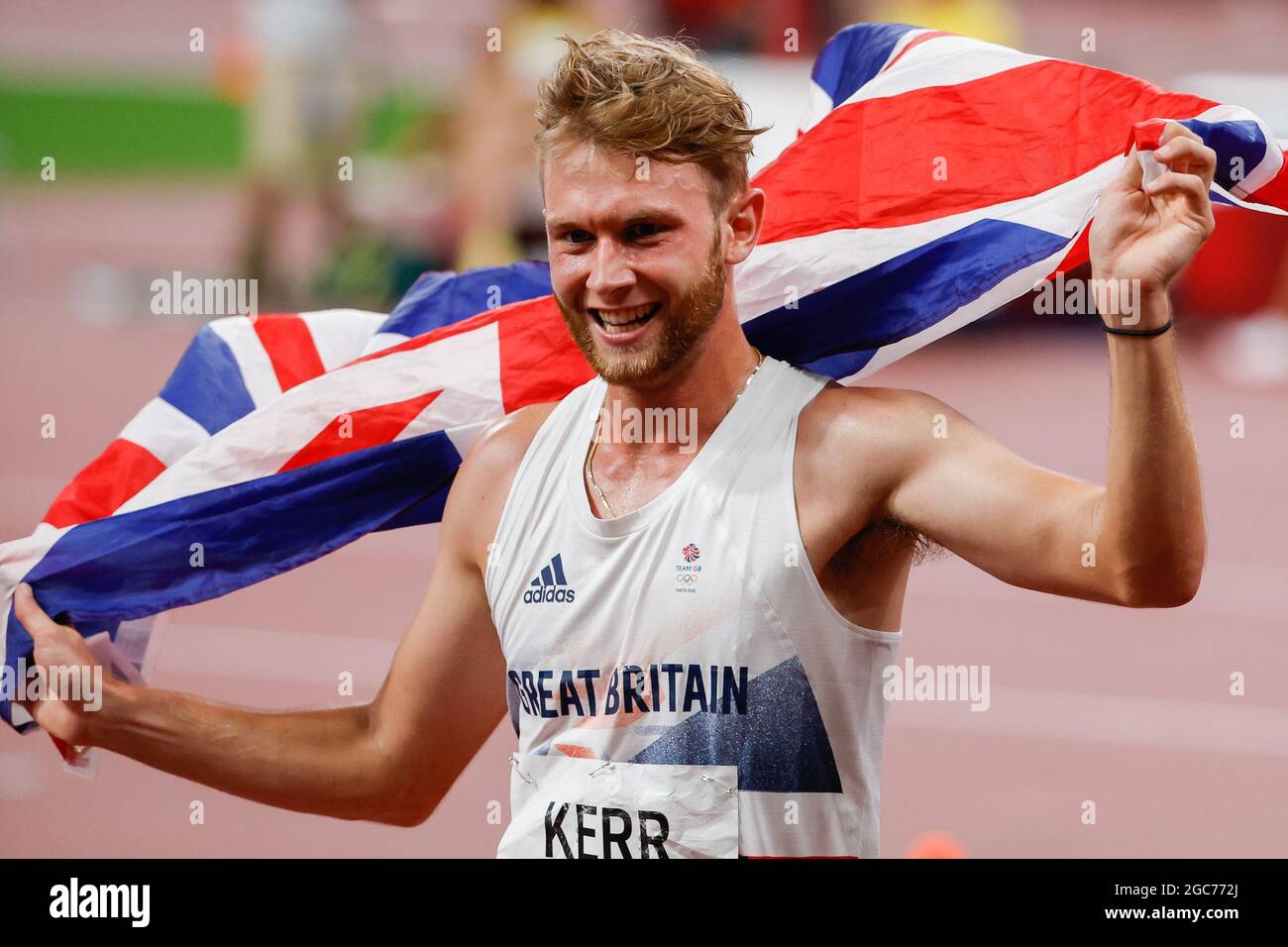 Tokyo, Japan. 07th Aug, 2021. Josh Kerr of Great Britain after taking ...