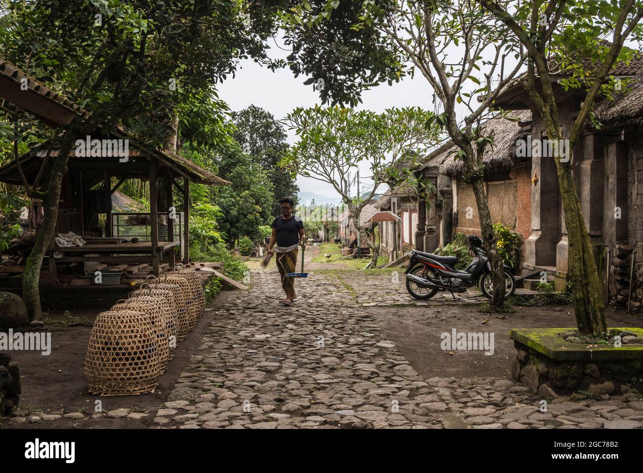 Along The Main Concourse Of The Traditional Village Of Tenganan Aga