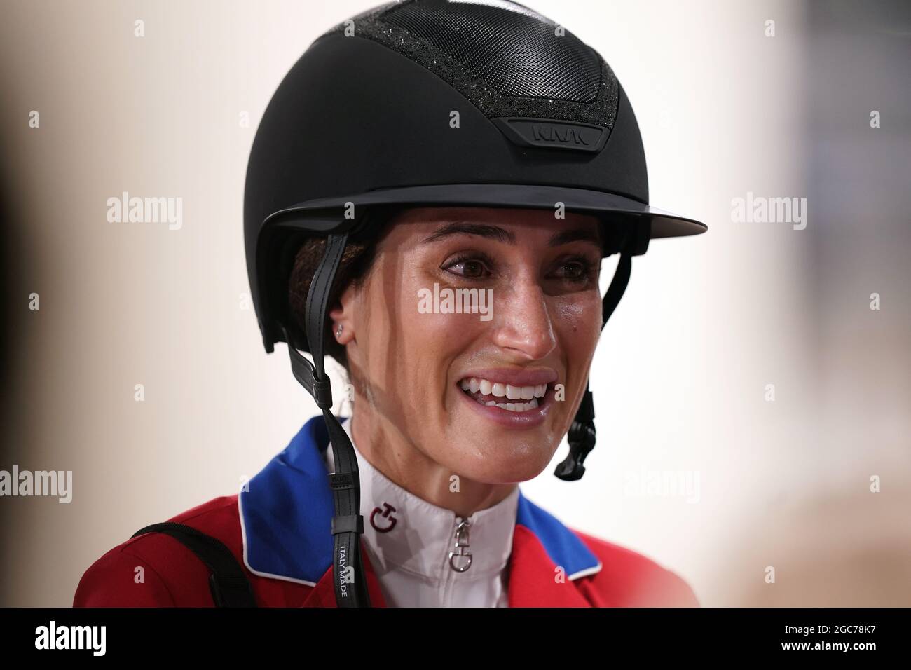 Jessica Springsteen of the USA during the Jumping Team Final at the ...
