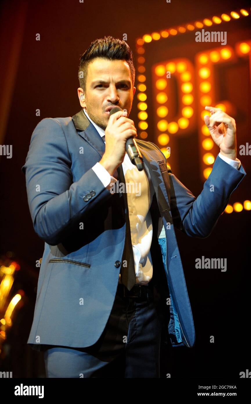 Peter Andre Performing at Sheffield City Hall , Sheffield Stock Photo ...