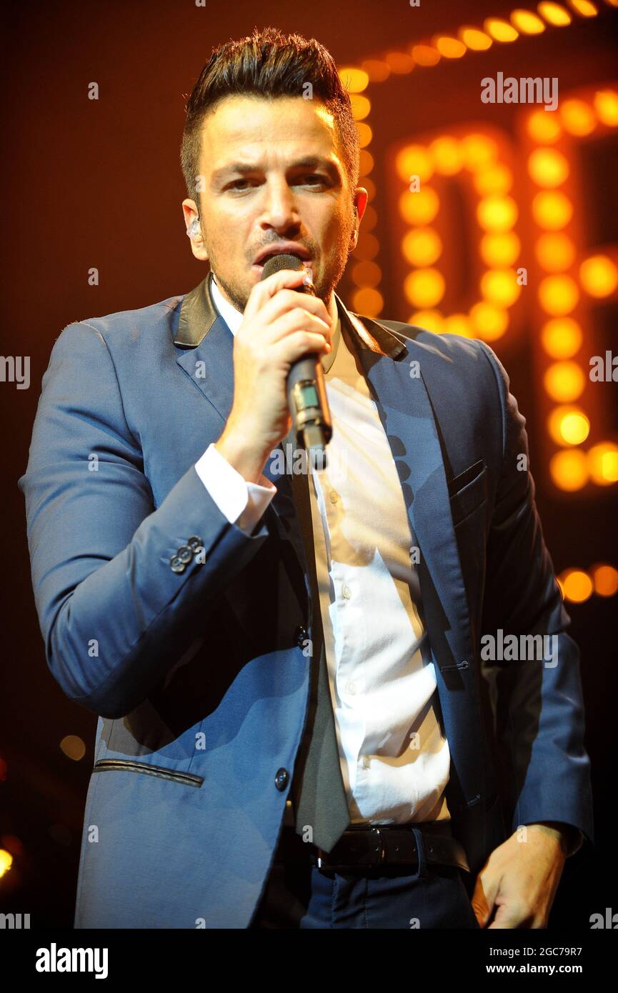 Peter Andre Performing at Sheffield City Hall , Sheffield Stock Photo ...