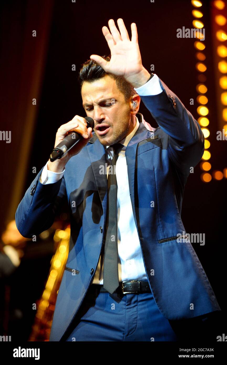 Peter Andre Performing at Sheffield City Hall , Sheffield Stock Photo ...