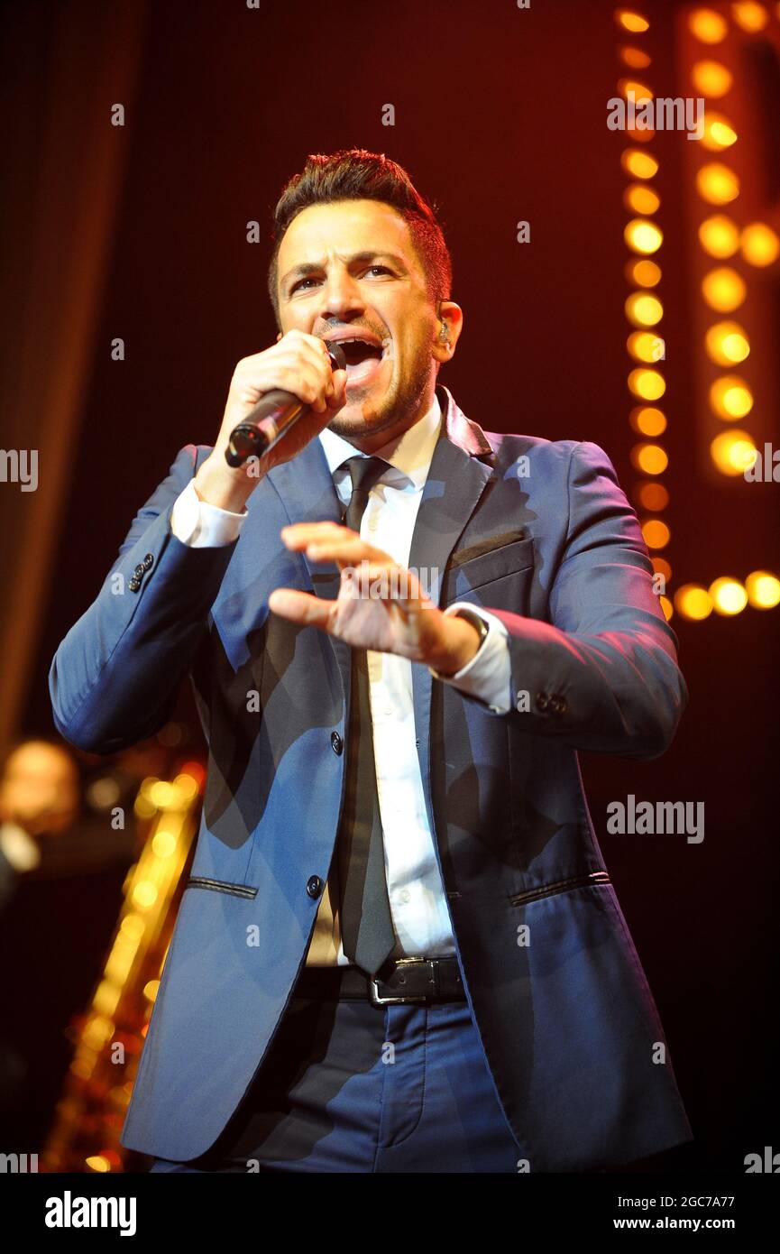 Peter Andre Performing at Sheffield City Hall , Sheffield Stock Photo ...