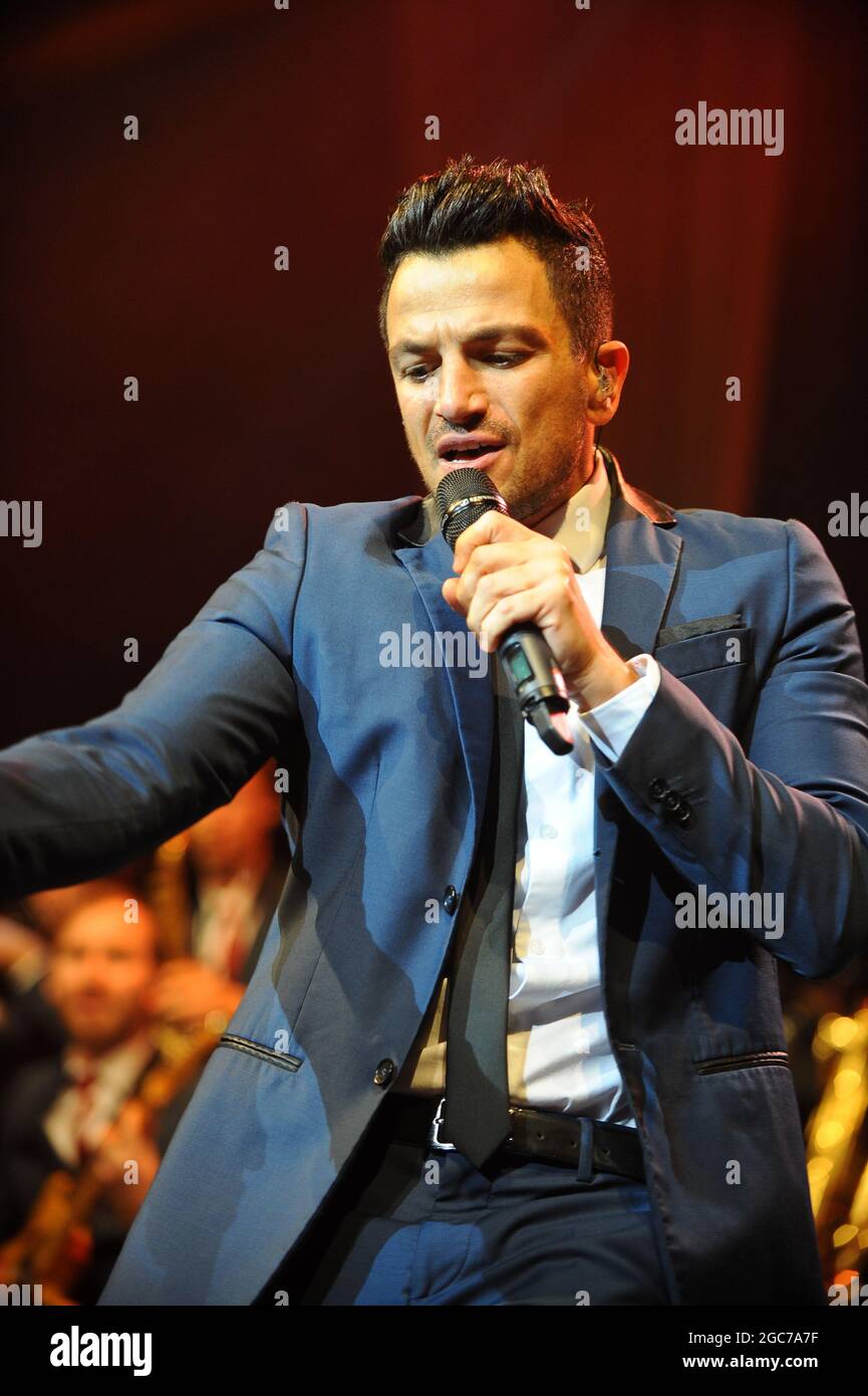 Peter Andre Performing at Sheffield City Hall , Sheffield Stock Photo ...