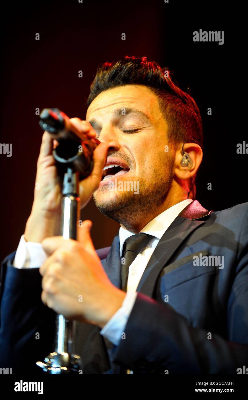 Peter Andre Performing at Sheffield City Hall , Sheffield Stock Photo ...