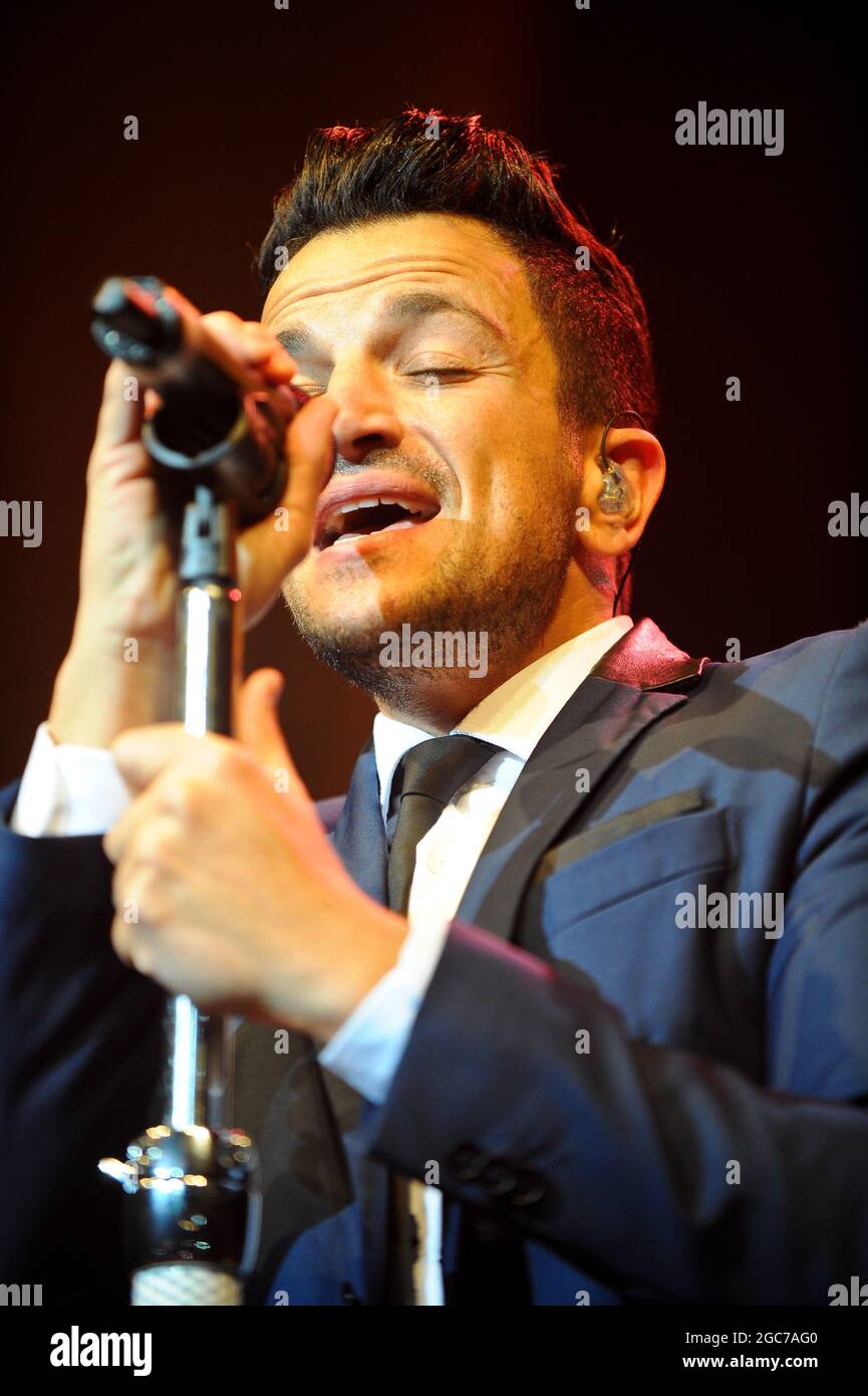 Peter Andre Performing at Sheffield City Hall , Sheffield Stock Photo ...