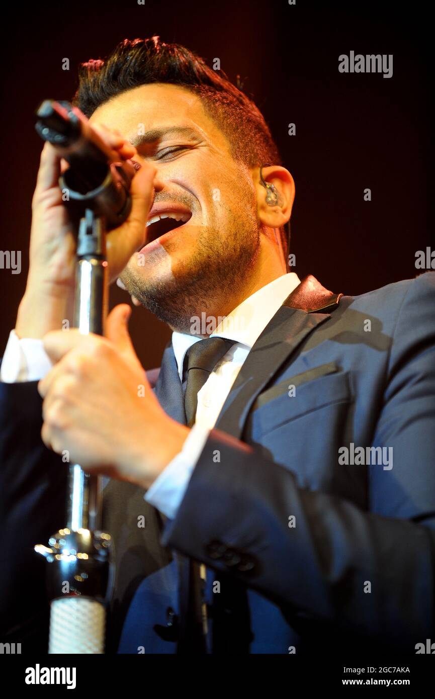 Peter Andre Performing at Sheffield City Hall , Sheffield Stock Photo ...