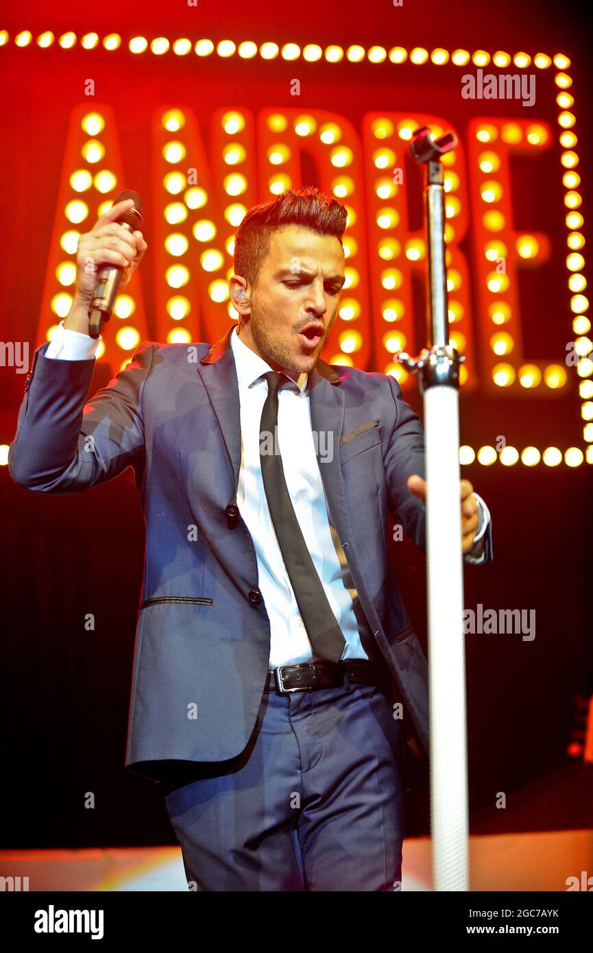 Peter Andre Performing at Sheffield City Hall , Sheffield Stock Photo ...