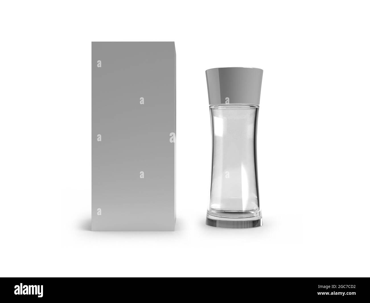 Perfume Packaging 3D Illustration Mockup Scene on Isolated Background ...