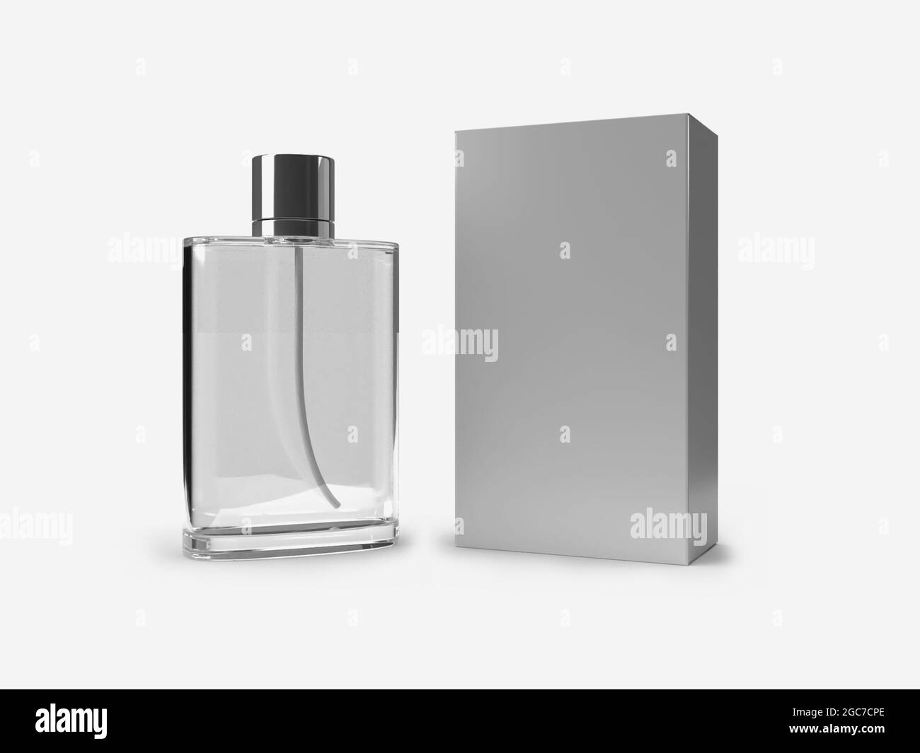 Perfume Packaging 3D Illustration Mockup Scene on Isolated Background ...