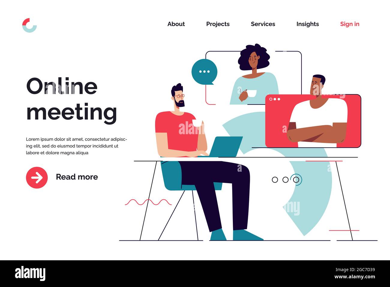 Computer business diversity Stock Vector Images - Alamy