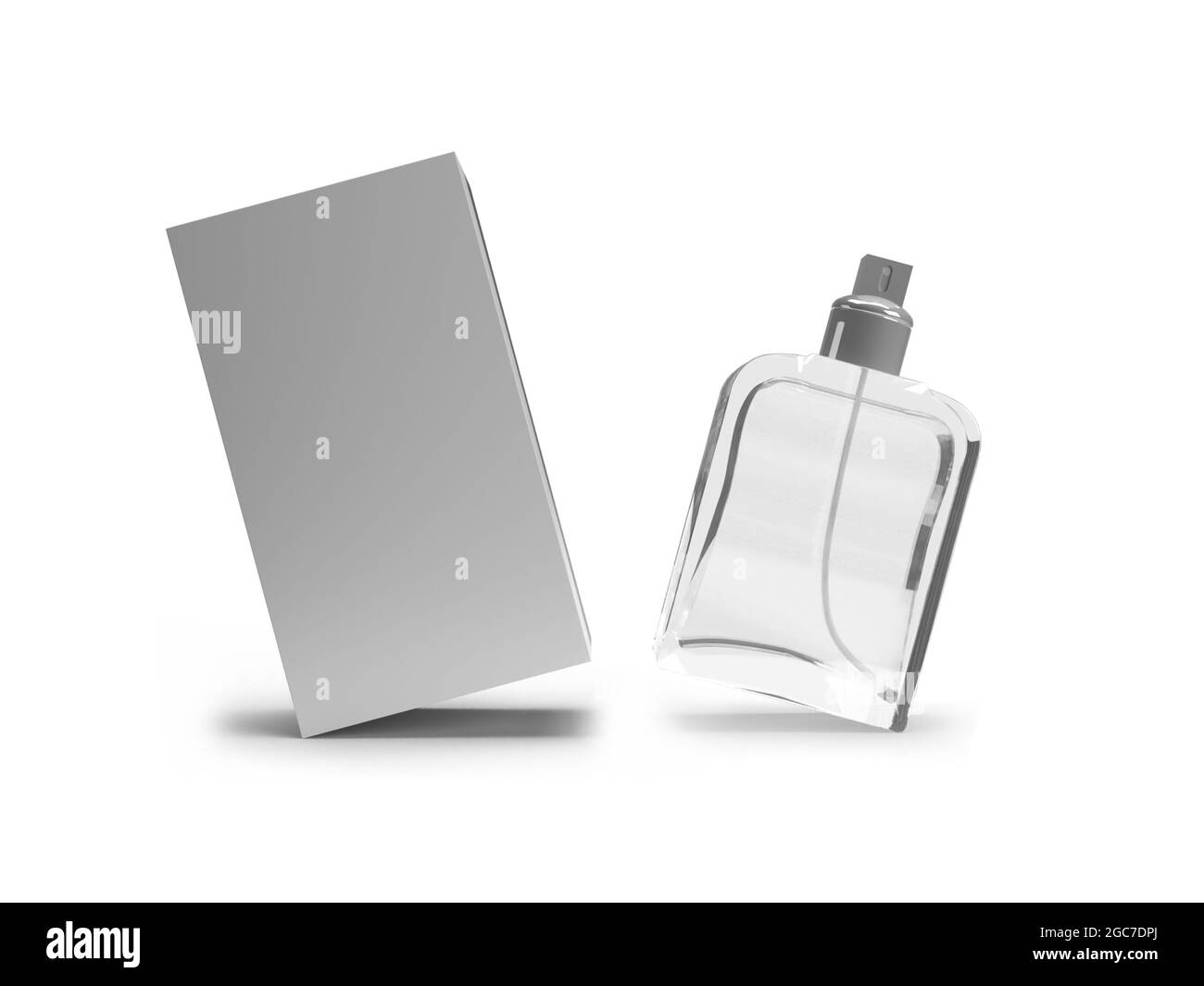 Perfume Packaging 3D Illustration Mockup Scene on Isolated Background ...