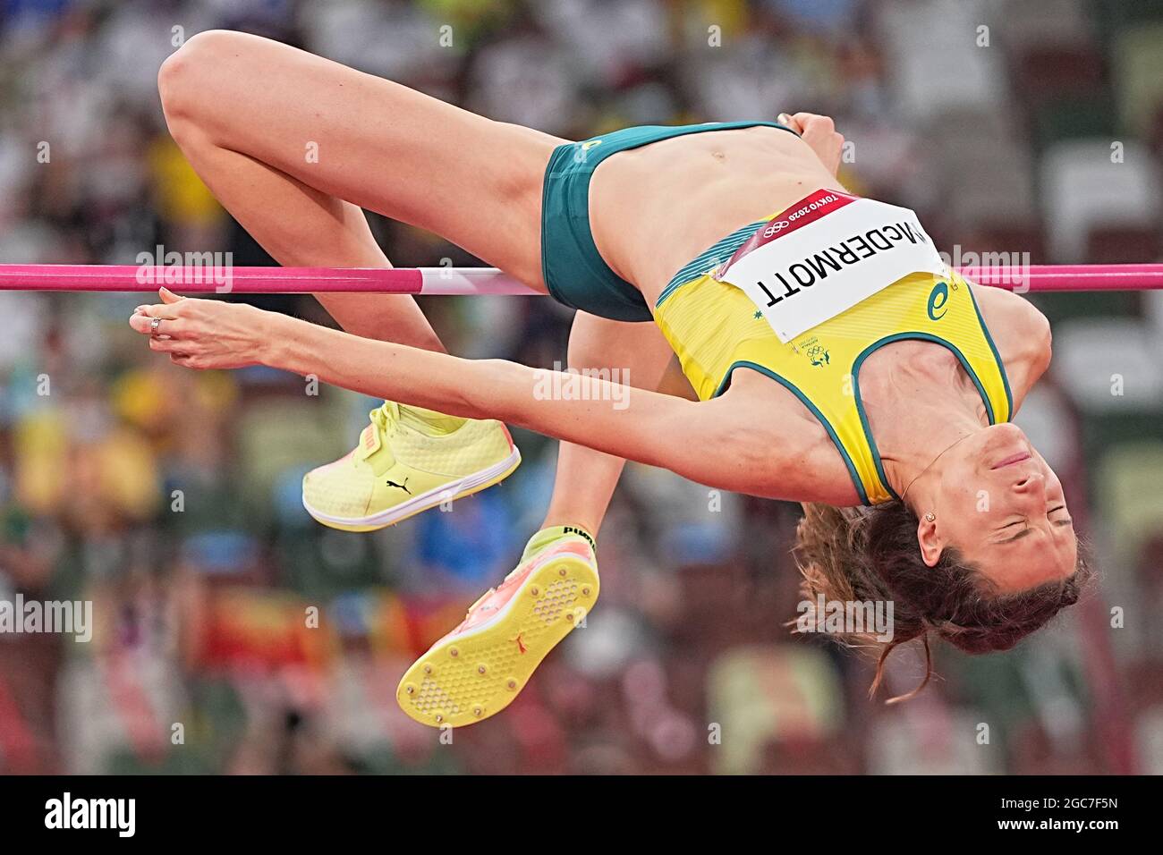 Tokyo, Japan. 07th Aug, 2021. Athletics: Olympics, High Jump, Women, Final at the Olympic ...