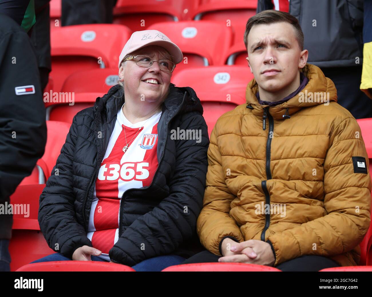 Stoke City fans in the stands before the Sky Bet Championship match at ...