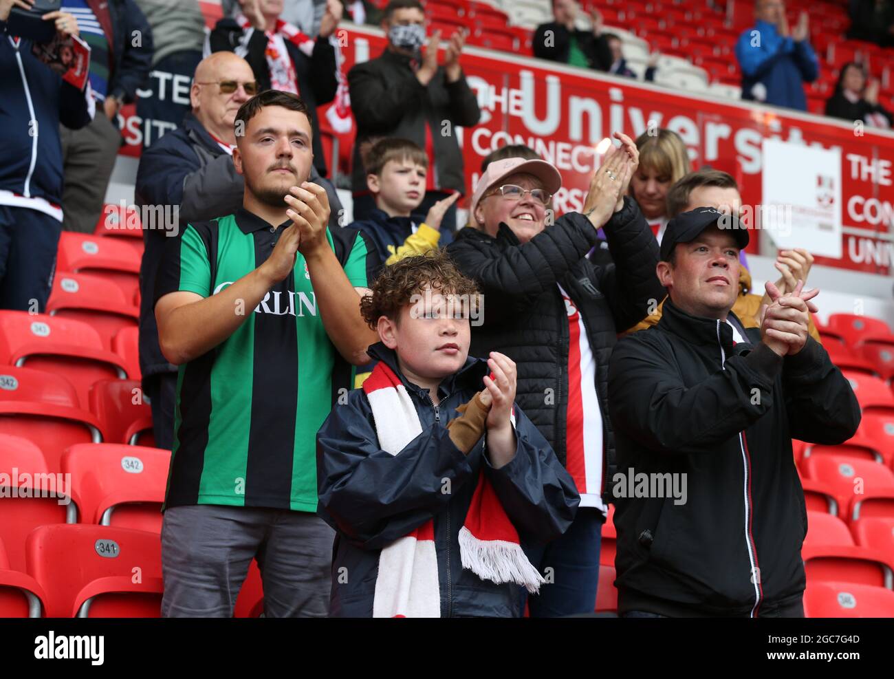 Stoke City fans in the stands before the Sky Bet Championship match at ...