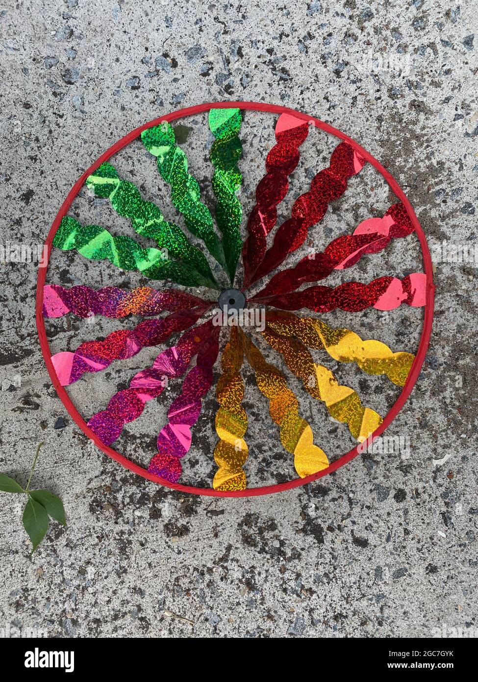 Colorful pinwheel. Found object on the street Stock Photo - Alamy