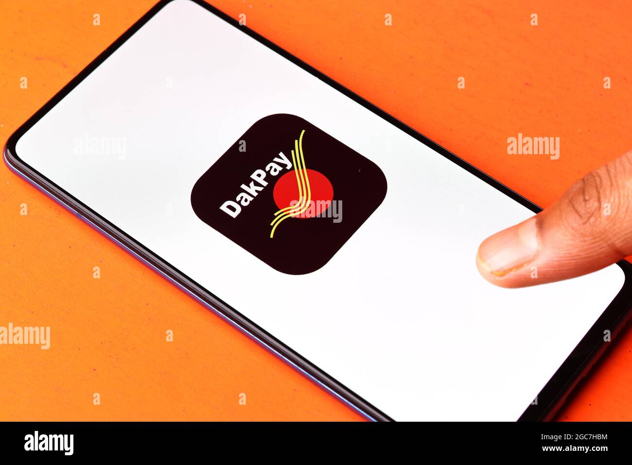 Assam, India - August 6, 2021 : DakPay logo on phone screen stock image ...