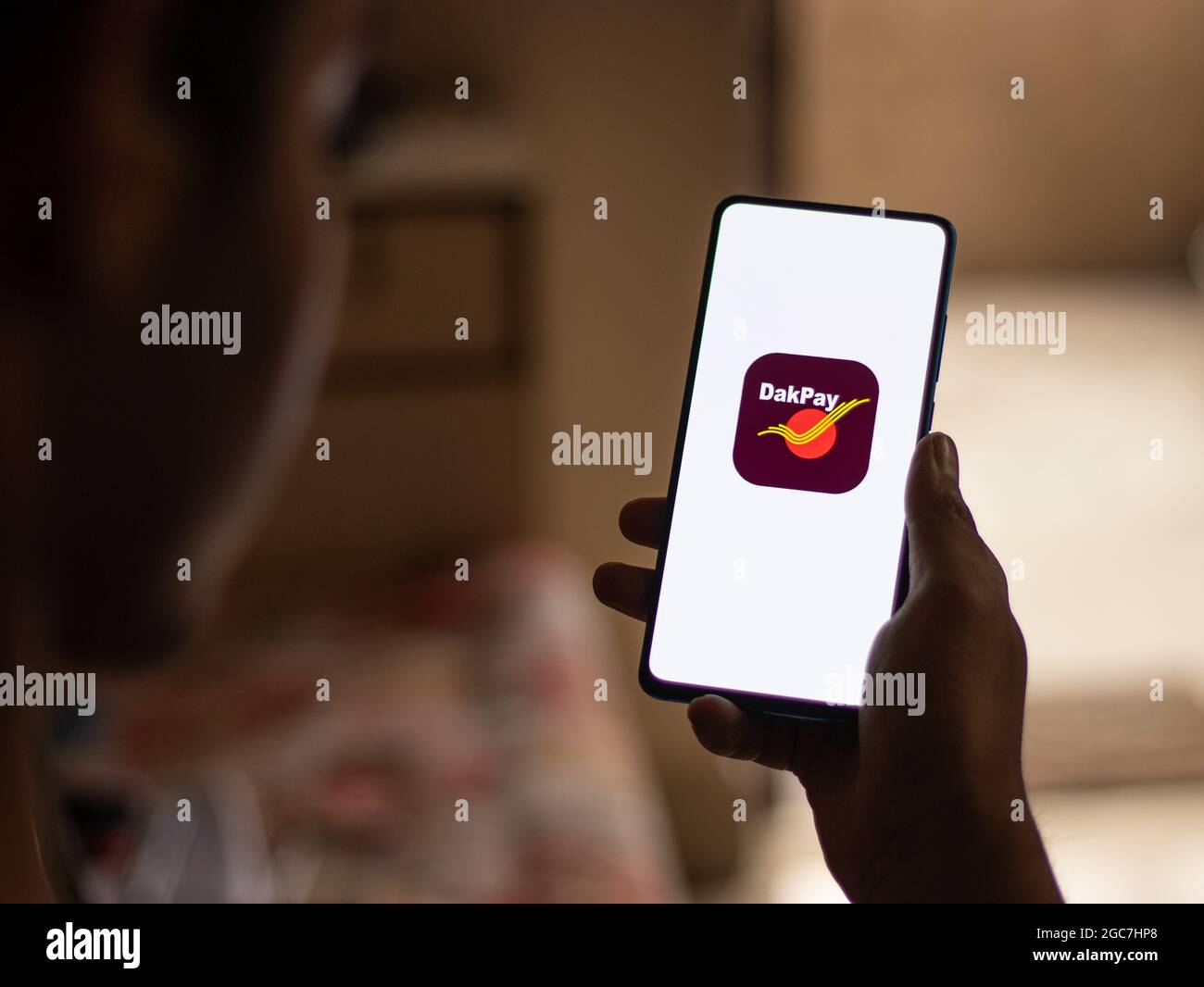 Assam, India - August 6, 2021 : DakPay logo on phone screen stock image ...