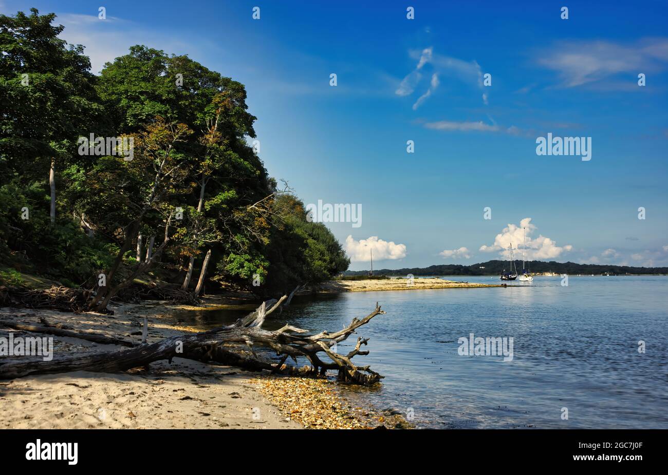 landscape shot looking out to sea Stock Photo - Alamy