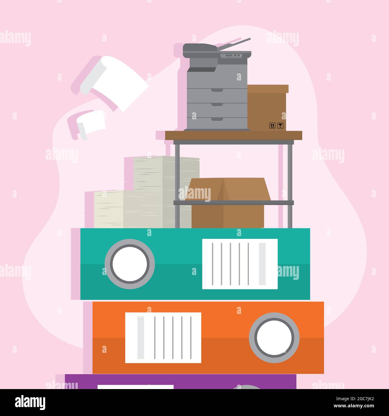 Printed sheets Stock Vector Images - Alamy