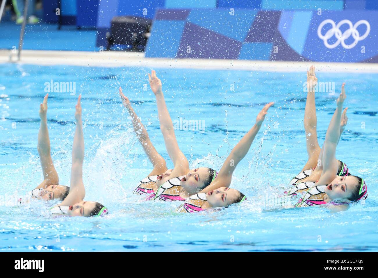 Tokyo, Japan. 7th Aug, 2021. Japan team group (JPN) Artistic Swimming ...