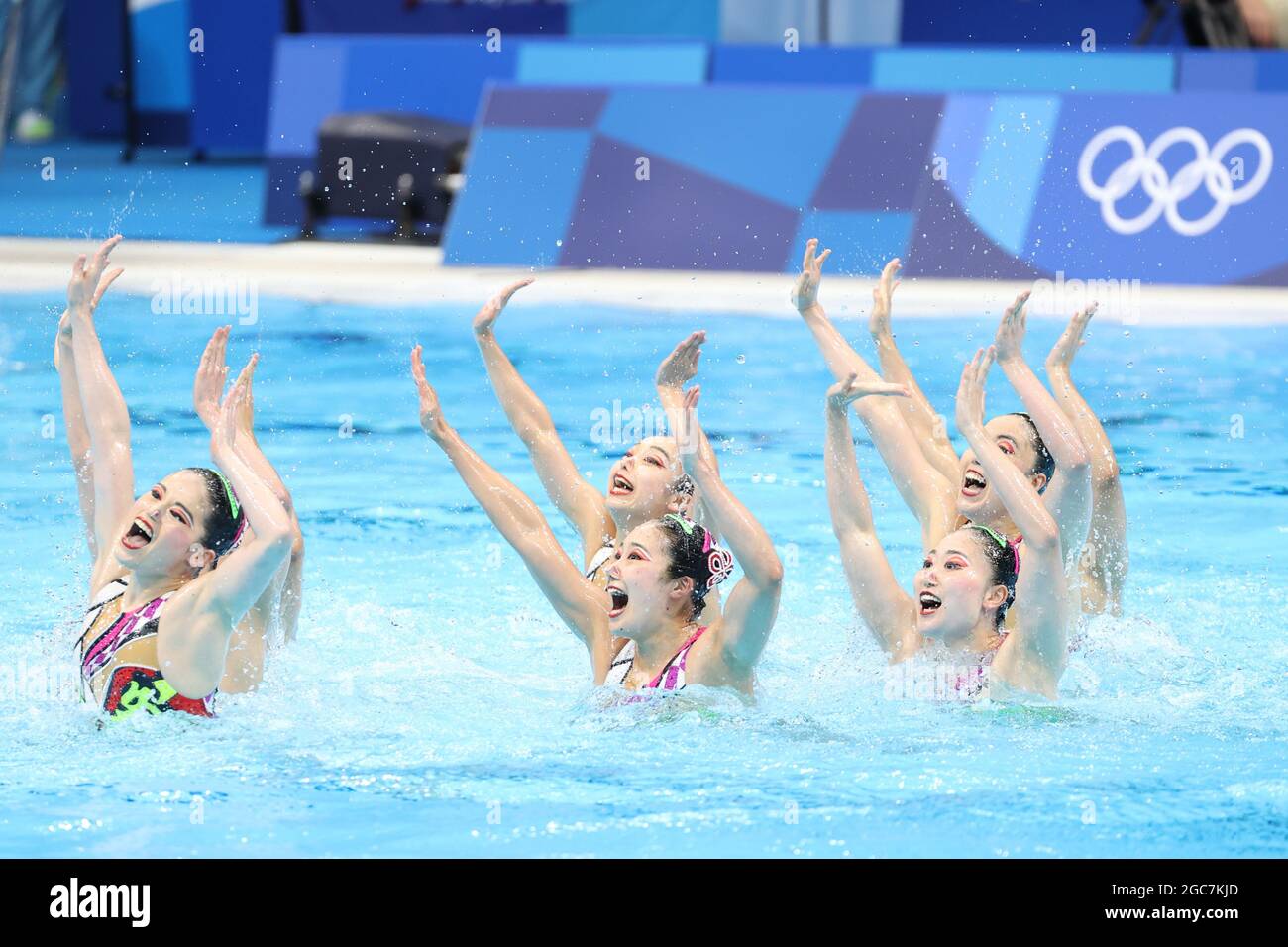 Tokyo, Japan. 7th Aug, 2021. Japan team group (JPN) Artistic Swimming ...