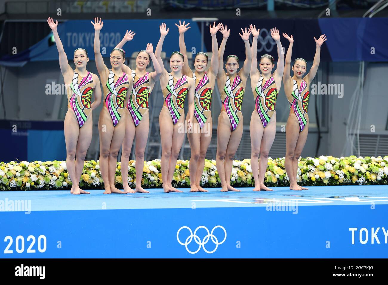 Tokyo, Japan. 7th Aug, 2021. Japan team group (JPN) Artistic Swimming ...