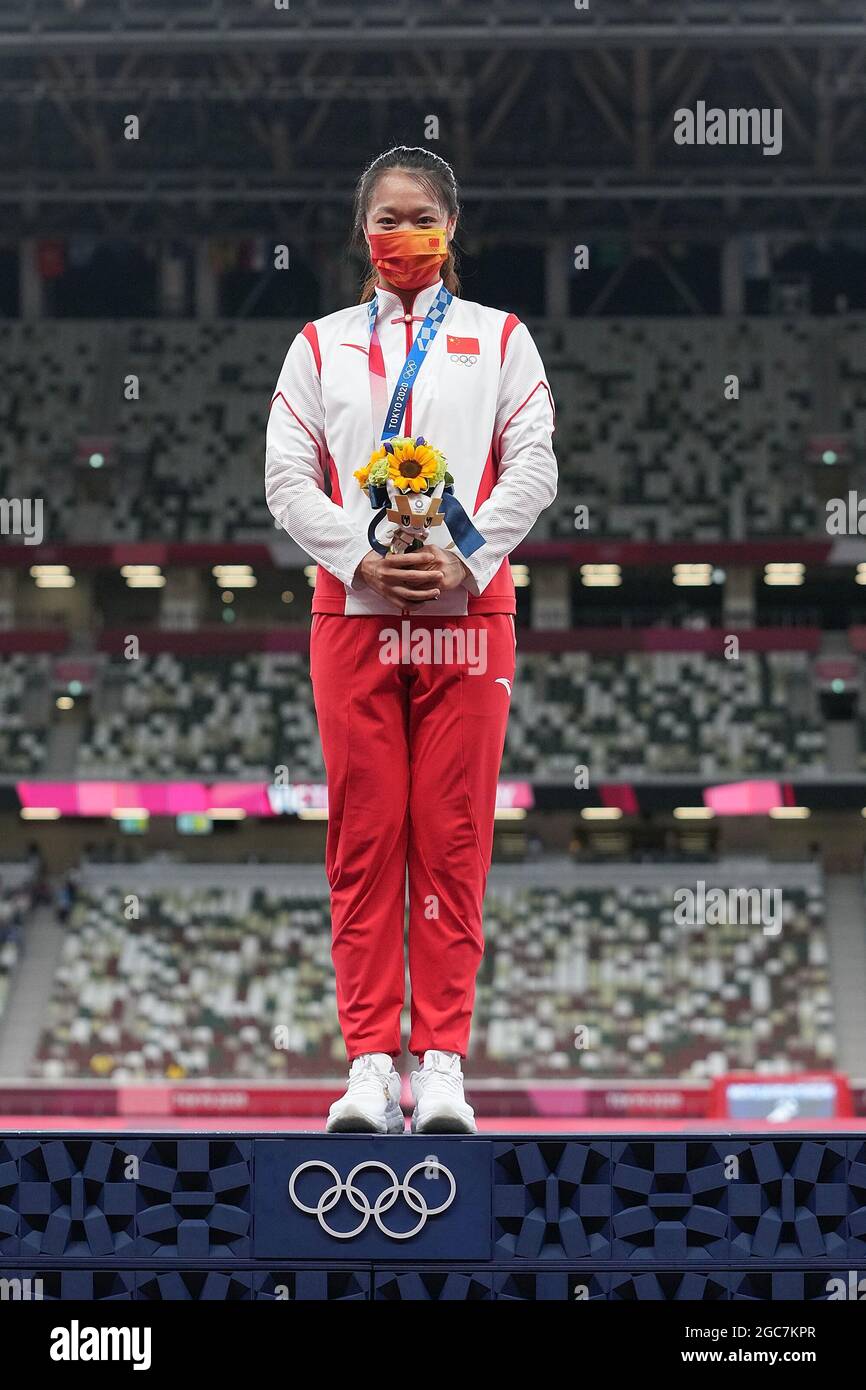 Tokyo, Japan. 7th Aug, 2021. Liu Shiying of China reacts during the ...