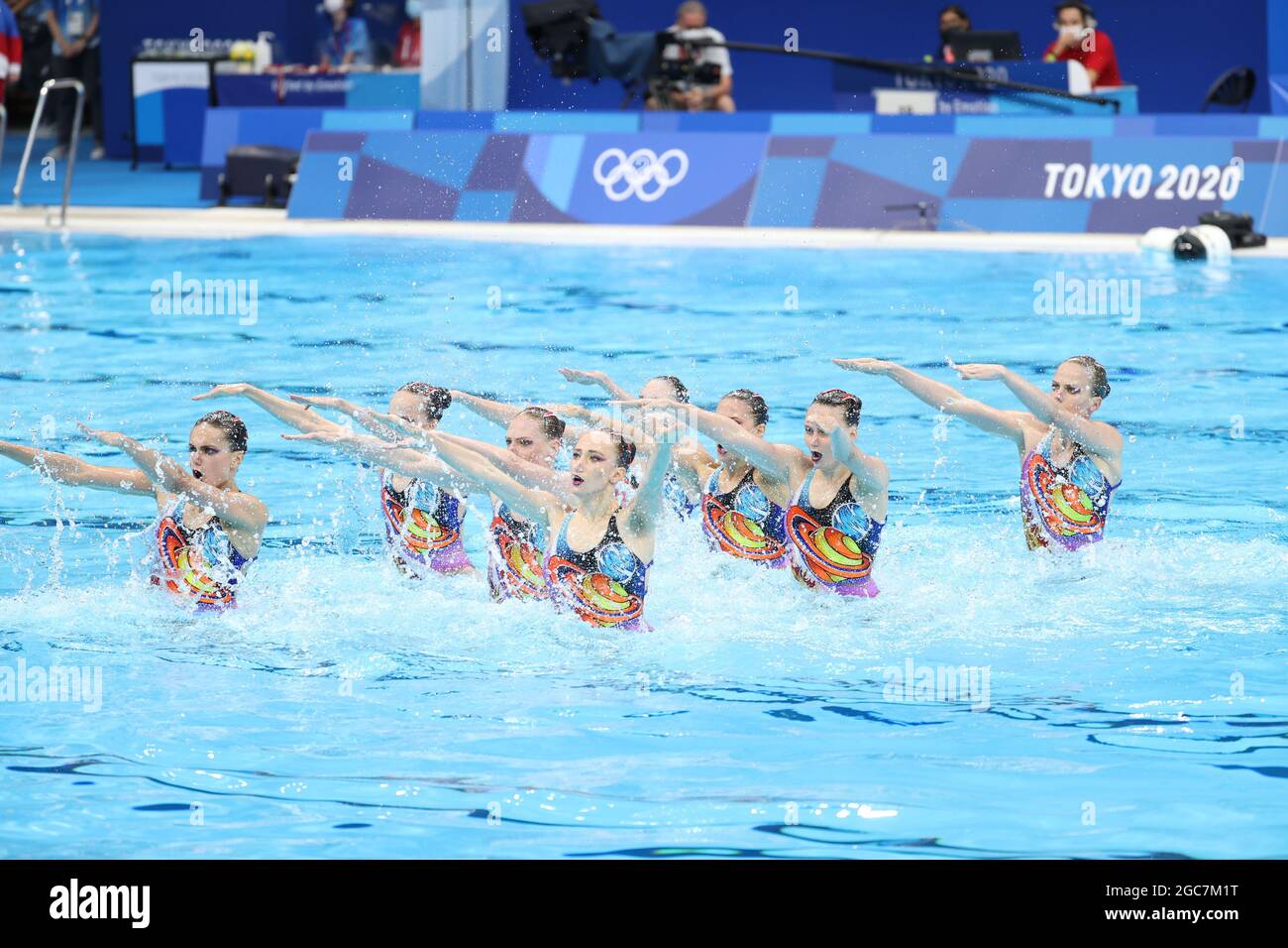 Team ROC (ROC), AUGUST 7, 2021 - Artistic Swimming : Team Free Routine ...
