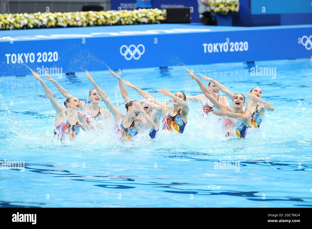 Team ROC (ROC), AUGUST 7, 2021 - Artistic Swimming : Team Free Routine ...