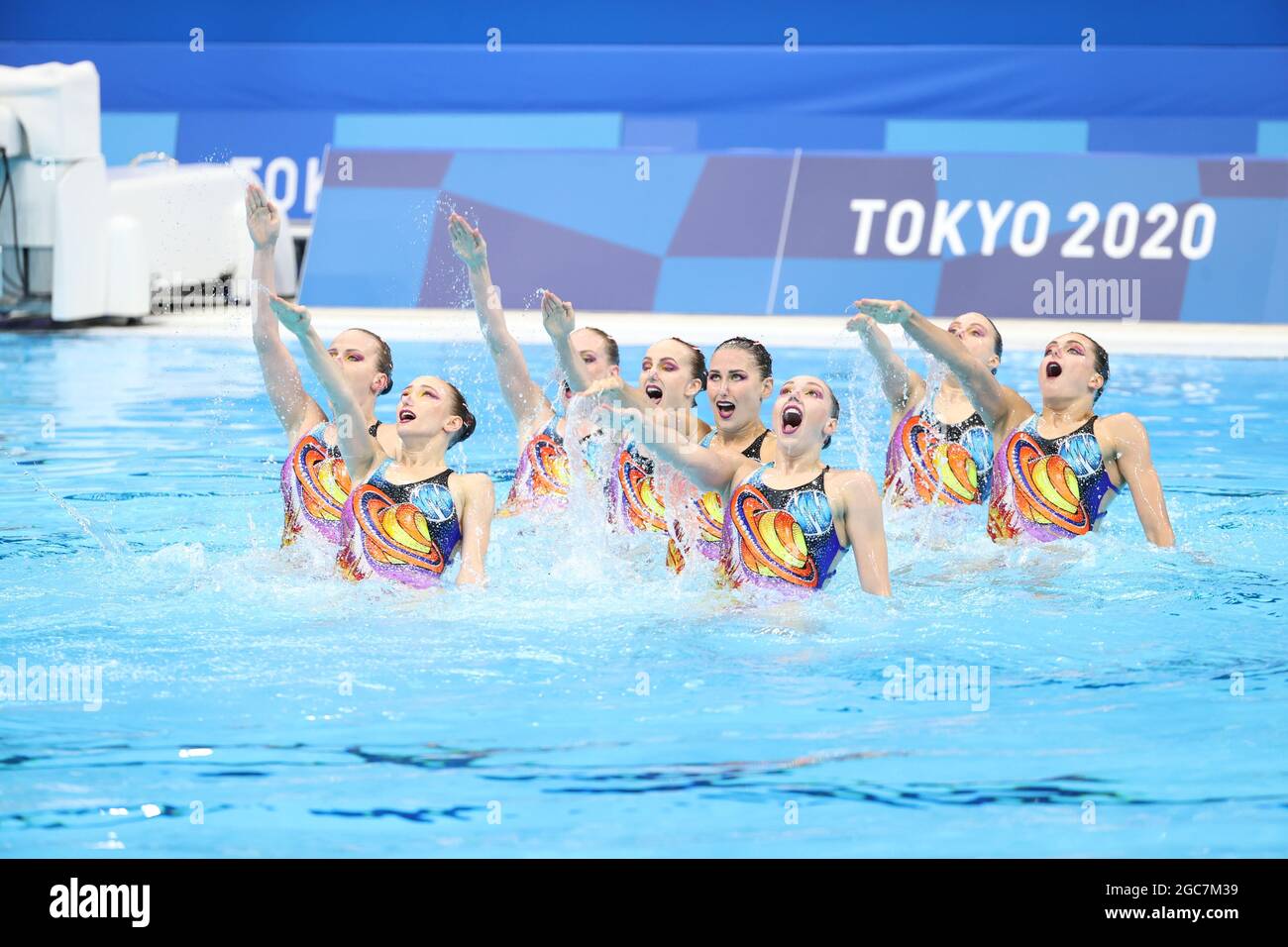 Team ROC (ROC), AUGUST 7, 2021 - Artistic Swimming : Team Free Routine ...