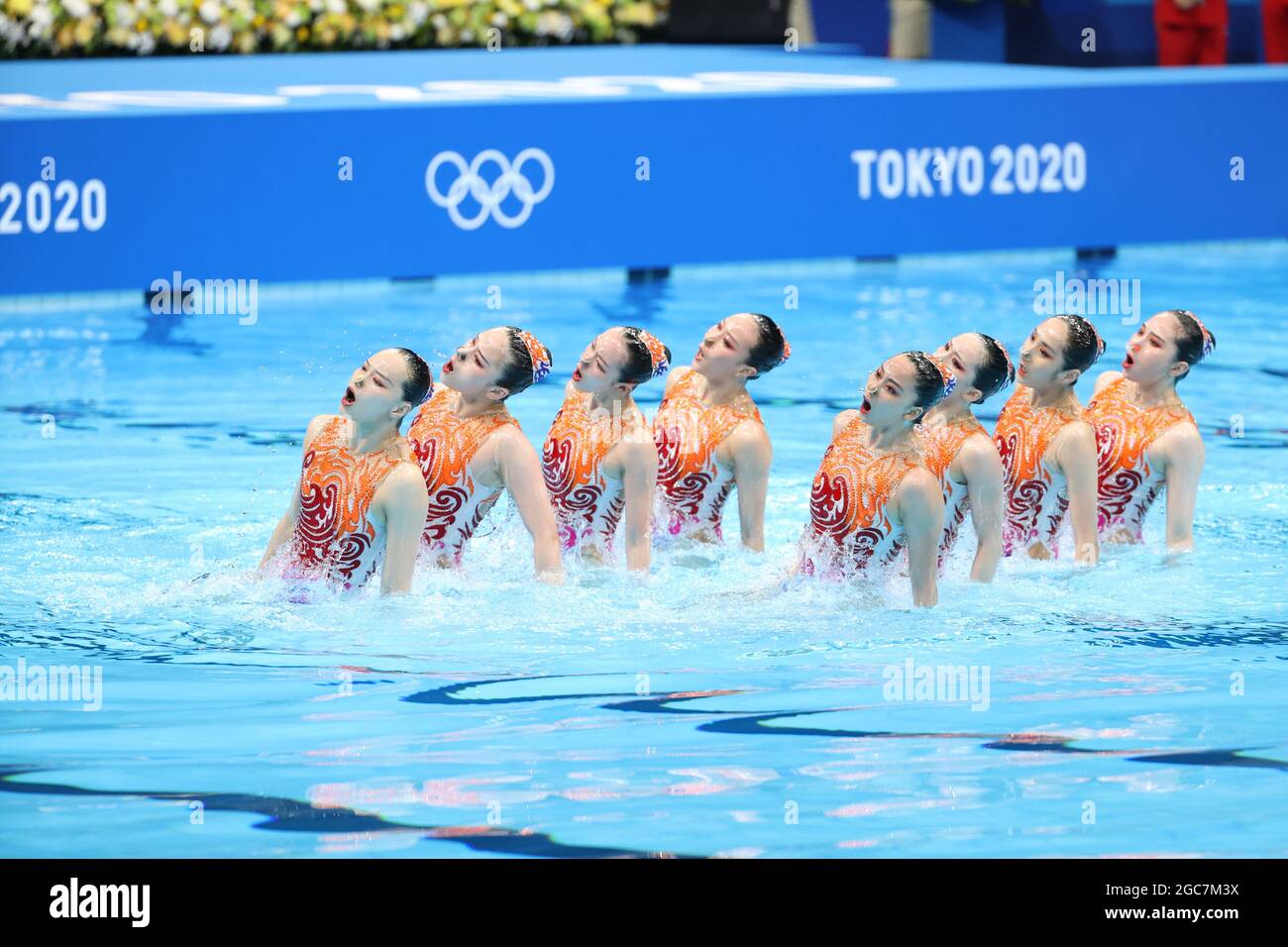Team China (CHN), AUGUST 7, 2021 - Artistic Swimming : Team Free ...