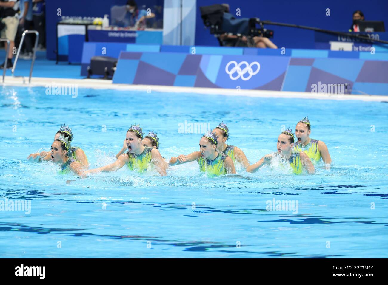 Tokyo, Japan. 7th Aug, 2021. Team Spain (ESP) Artistic Swimming : Team ...