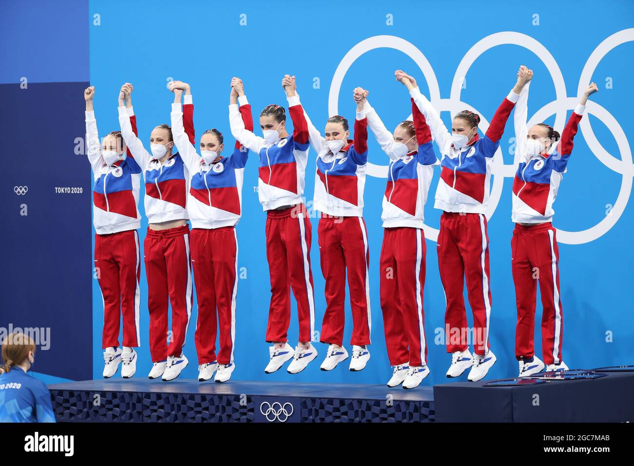 Tokyo, Japan. 7th Aug, 2021. Team ROC (ROC) Artistic Swimming : Team ...