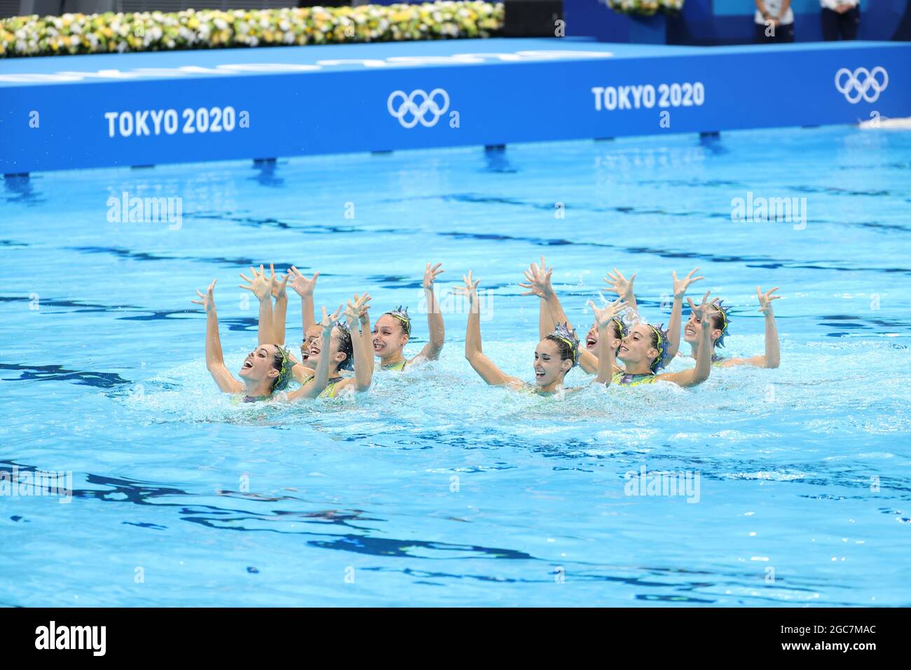 Tokyo, Japan. 7th Aug, 2021. Team Spain (ESP) Artistic Swimming : Team ...