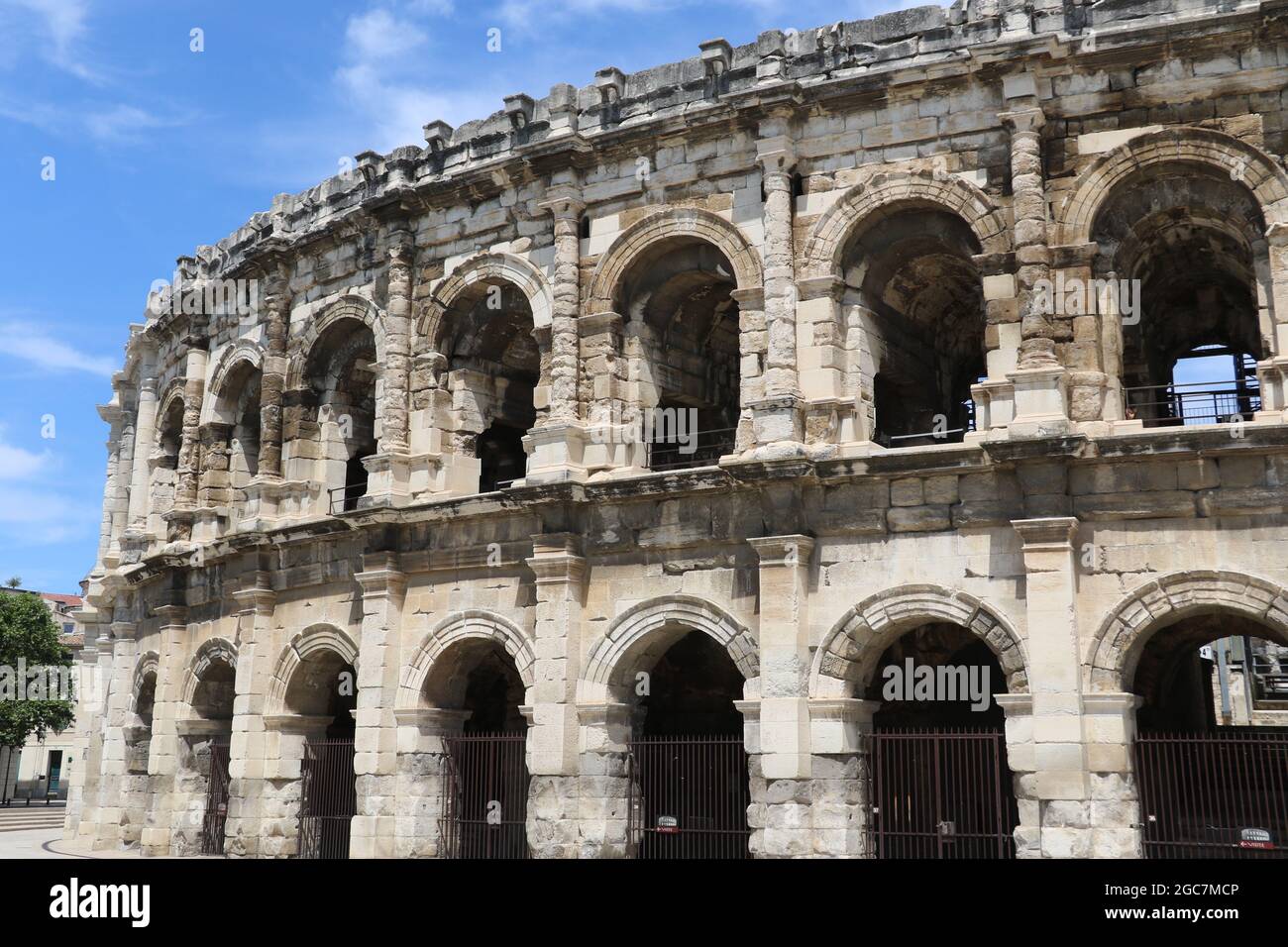 The old Arena of the city of Nimes Stock Photo - Alamy