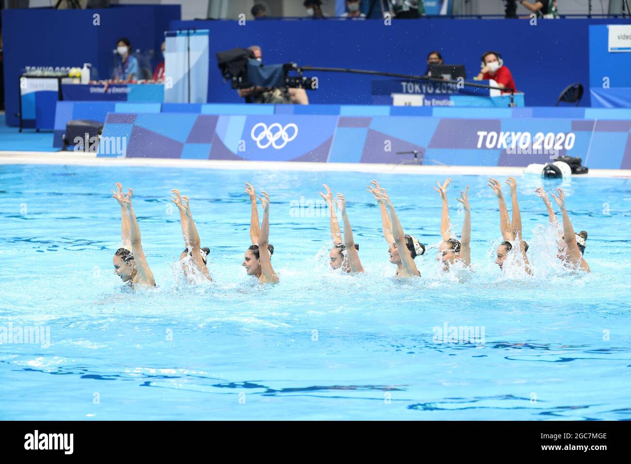 Tokyo, Japan. 7th Aug, 2021. Team Italy (ITA) Artistic Swimming : Team ...