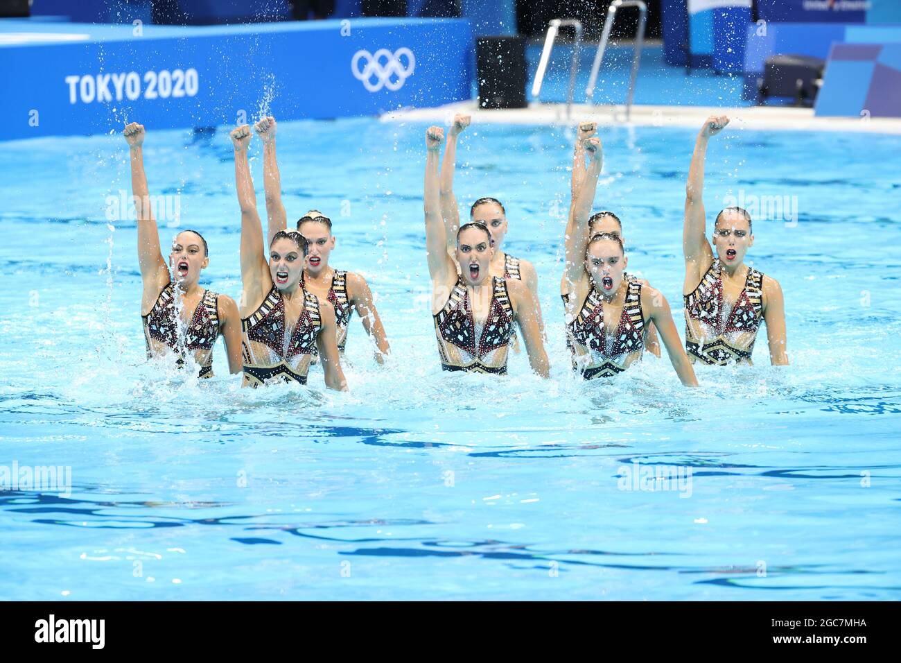 Tokyo, Japan. 7th Aug, 2021. Team Italy (ITA) Artistic Swimming : Team ...