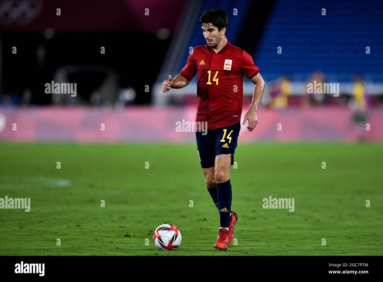 YOKOHAMA, JAPAN - AUGUST 7: Carlos Soler of Spain during the Tokyo 2020 ...