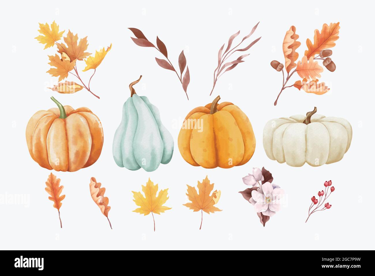 Fall Pumpkins Clip Art