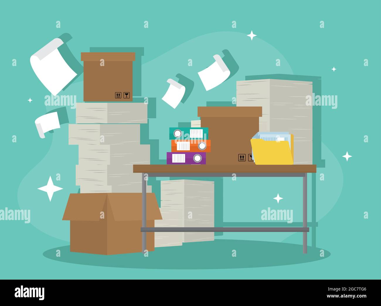 File boxes Stock Vector Images - Alamy