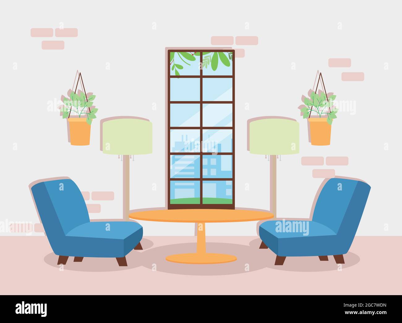 Stylish wooden side table Stock Vector Images - Alamy