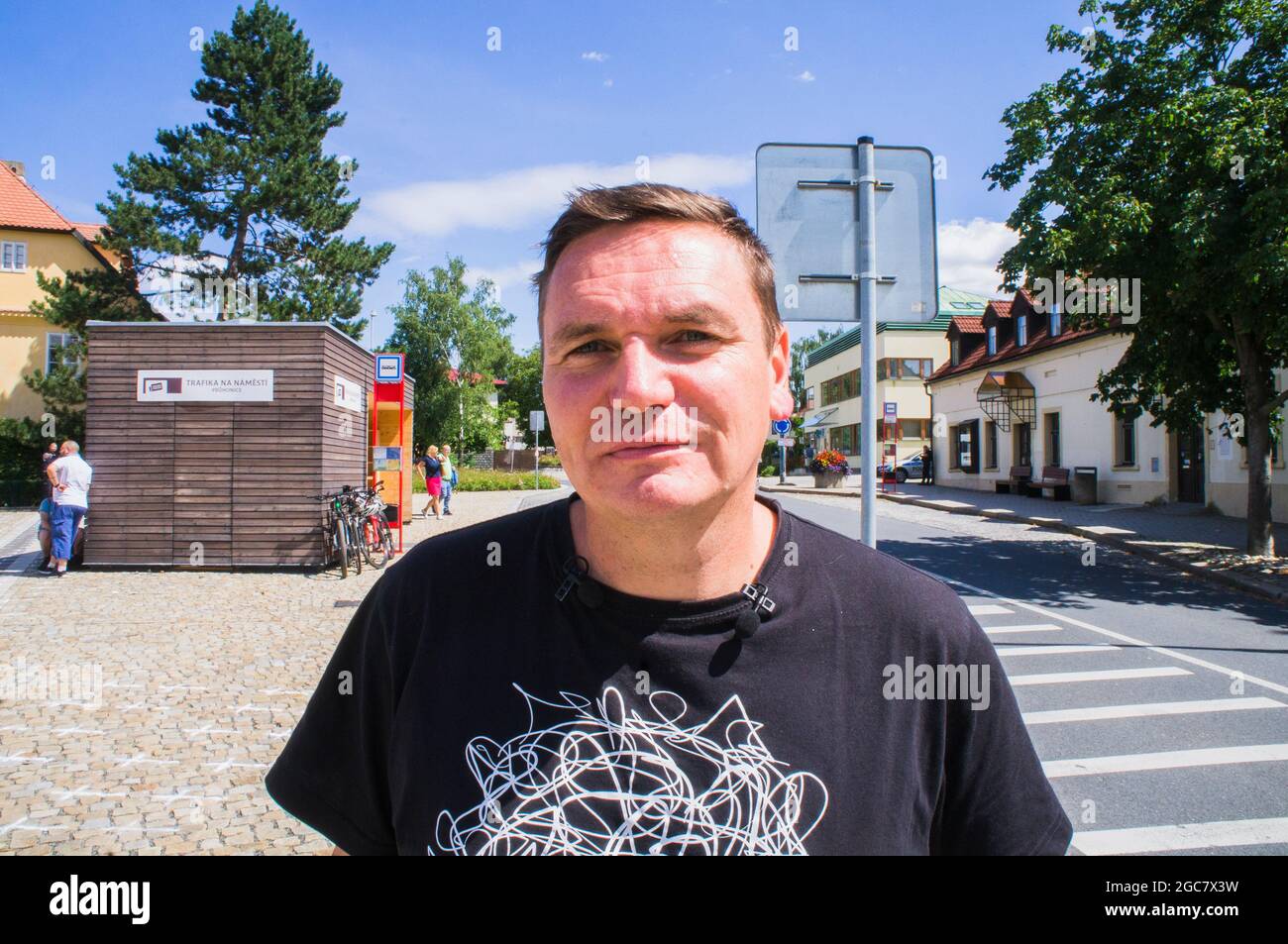 The Seznam Zpravy news web political reporter Vaclav Dolejsi filmed the ...