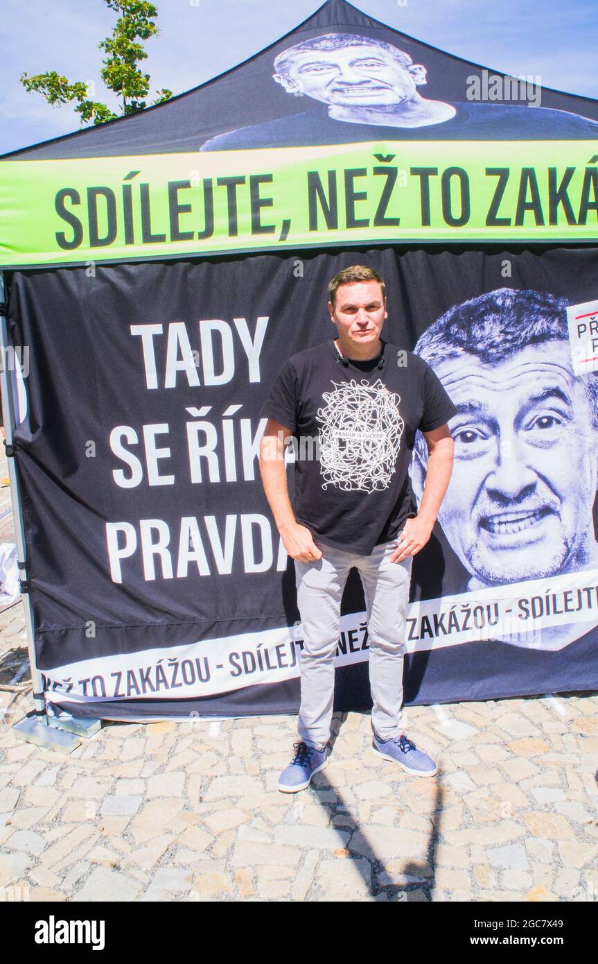 The Seznam Zpravy news web political reporter Vaclav Dolejsi filmed the ...