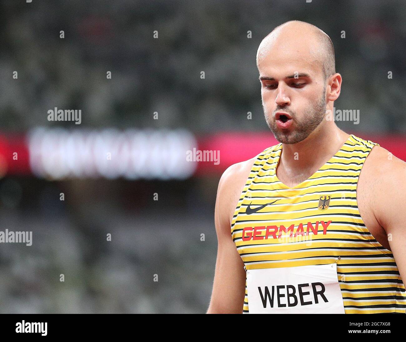 Tokyo, Japan. 7th Aug, 2021. Julian Weber of Germany reacts during the ...