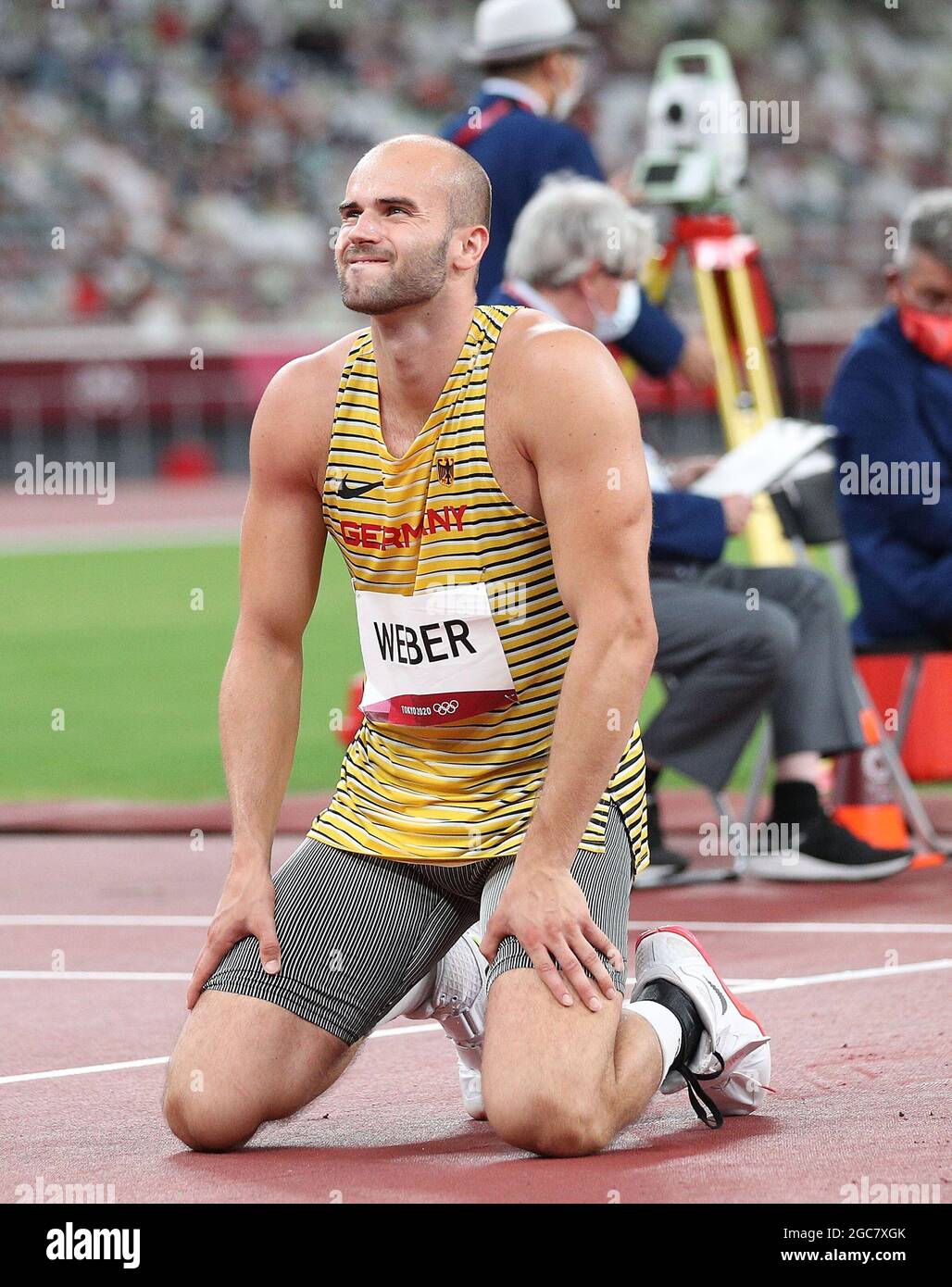 Tokyo, Japan. 7th Aug, 2021. Julian Weber of Germany reacts during the ...