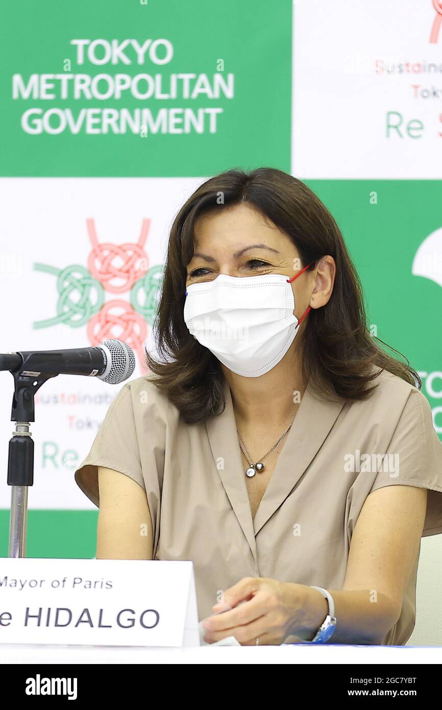 The Mayor of Paris, Anne Hidalgo, attended "Sustainable Recovery Tokyo ...